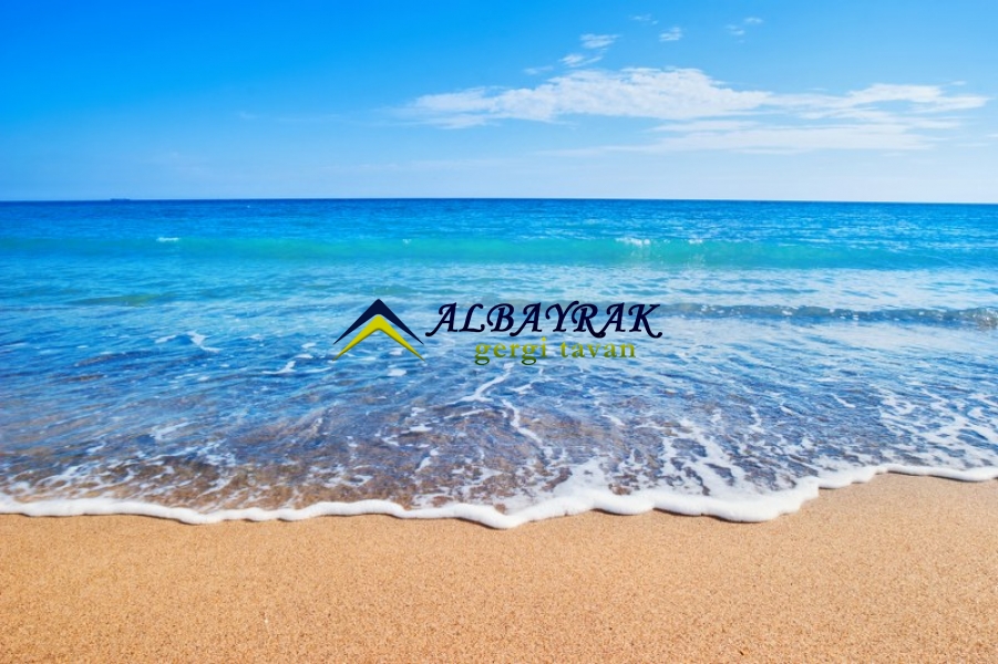 Deniz ve Sahil Resimleri gergi tavan modelleri görselleri desenleri